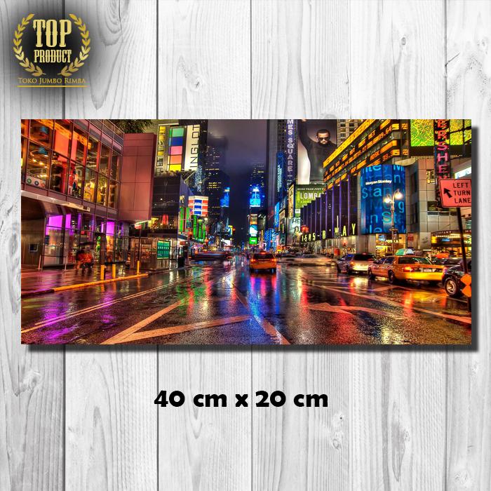 Jual Poster Times Square NYC 40x20cm Pajangan Ruangan Dinding Tembok ...