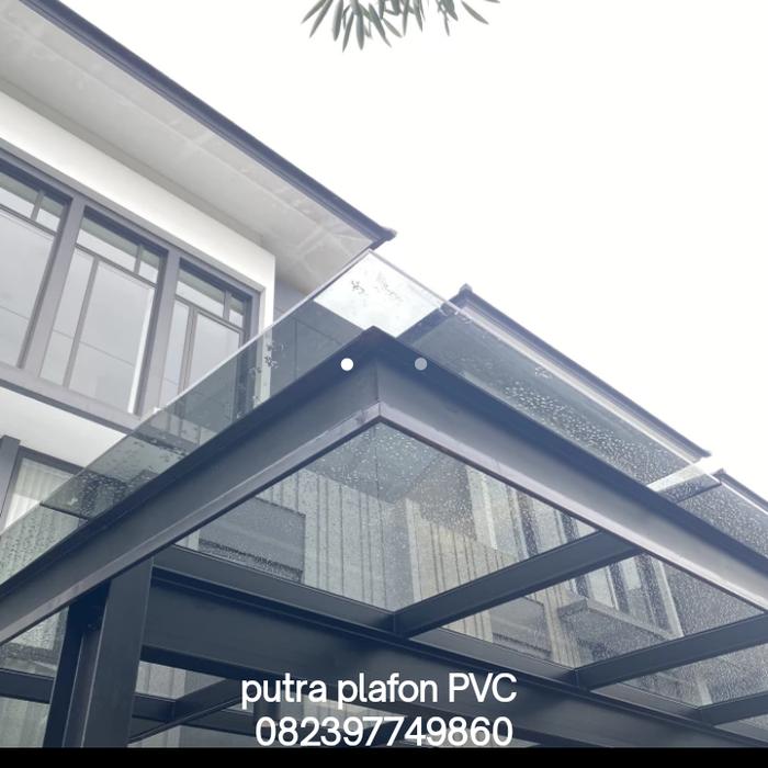 Jual kanopi atap kaca temfered besi wf kombinasi hollow galpanis 5x10 ...