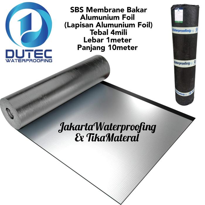 Jual SBS Waterproofing Membrane Bakar Alumununium Foil Uk : 1m*10m*4mm - Jakarta Utara ...