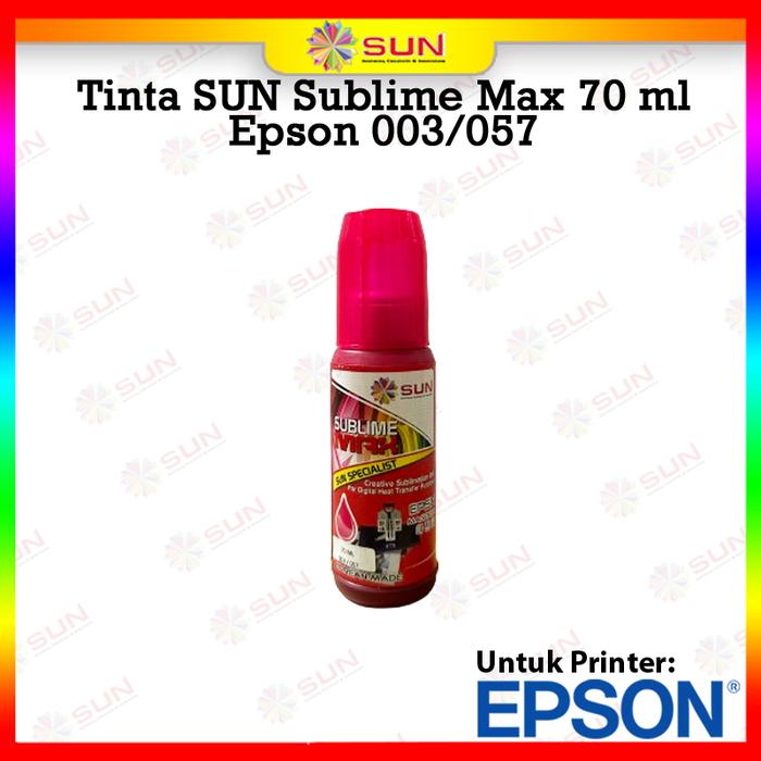 Jual Tinta Epson Sublim 003/001/664/057 - SUN Sublime Max 70 ml ...