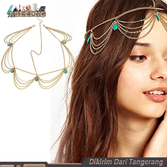 Jual Hiasan Dahi Kepala Bohemian Headpiece India Hiasan Dahi Tari ...