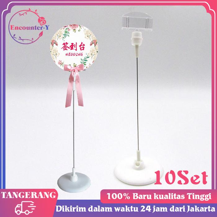 Jual 10set Table Number Stand Foldable Tiang Nomor Meja Price Tag Stand ...