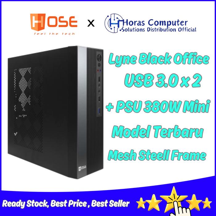 Jual CASING HOSE LYNE MINI ITX OFFICE + PSU 380W Cable - Slim Mic + USB 3.0 - Jakarta Pusat ...