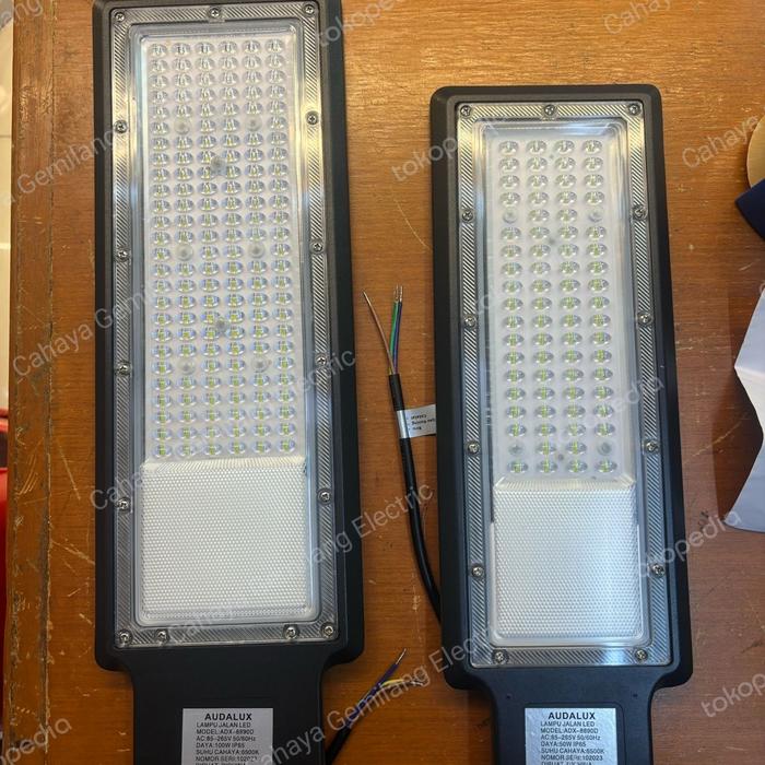 Jual kap lampu jalan pju street light lamp audalux 50watt 100watt ...