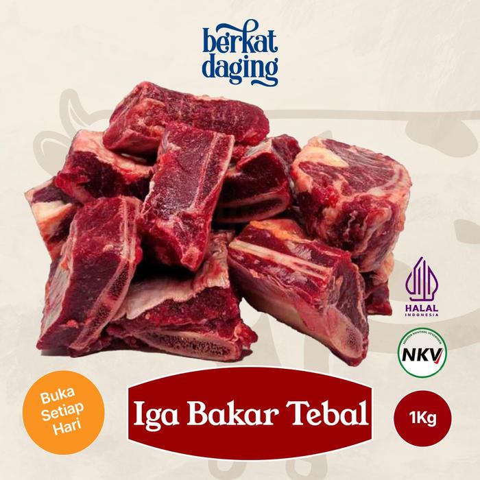 Jual Iga Sapi 1kg - Daging Tebal Tulang Kecil Beef ShortRibs Premium ...