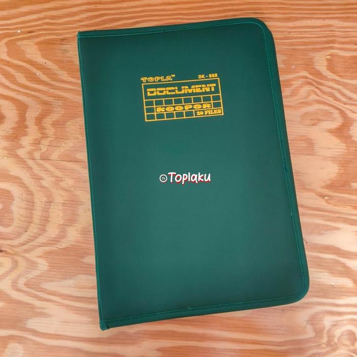 Jual TOPLA Map Dokumen Keeper Resleting Anti Air Kulit 20 Tas File ...