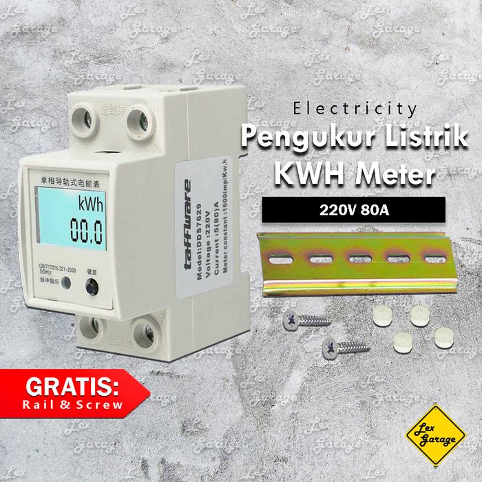 Promo KWH Watt Meter Digital 1 Phase Pengukur Meteran Listrik Voltmeter - Kota Bandung - Lex ...