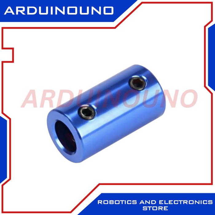 Jual Blue Alumunium 5x8 mm Coupling Drive Shaft Connector Motor Hub ...