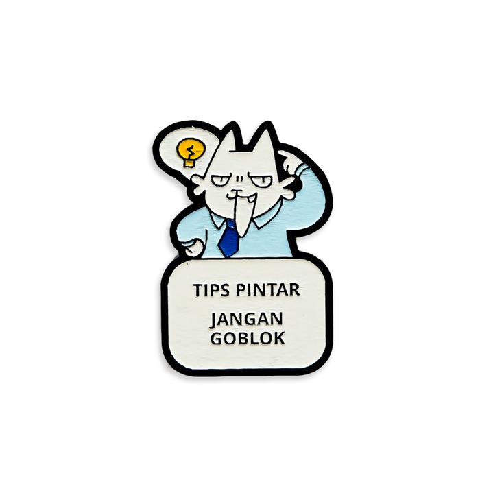 Promo KITC Pin Kucing Neko Enamel Pin - Tips Pintar - Kota Bandung ...