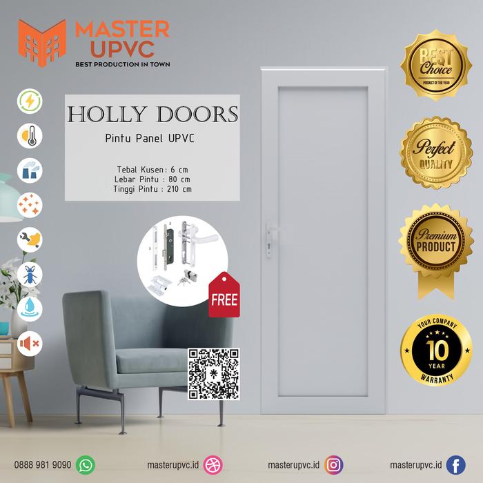 Jual P001/Pintu UPVC plus Kusen Putih Ekonomis Murah - Hemat - Kota Tangerang Selatan - master ...