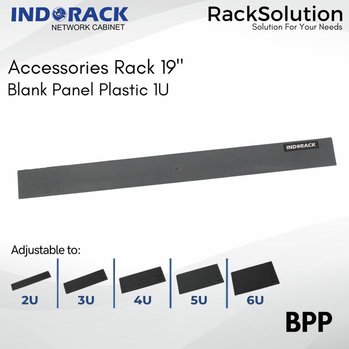 Jual BLANK PANEL PLASTIC 1U INDORACK - BPP Rack Accessories Adjustable ...
