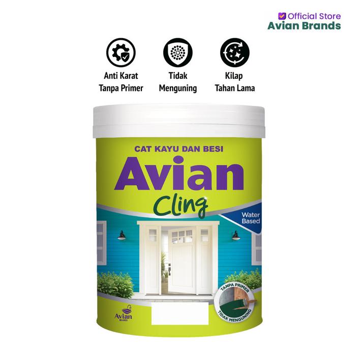 Jual Avian Cling Cat Kayu dan Besi Water Based - 0,85 Kg Cat Besi Kayu ...