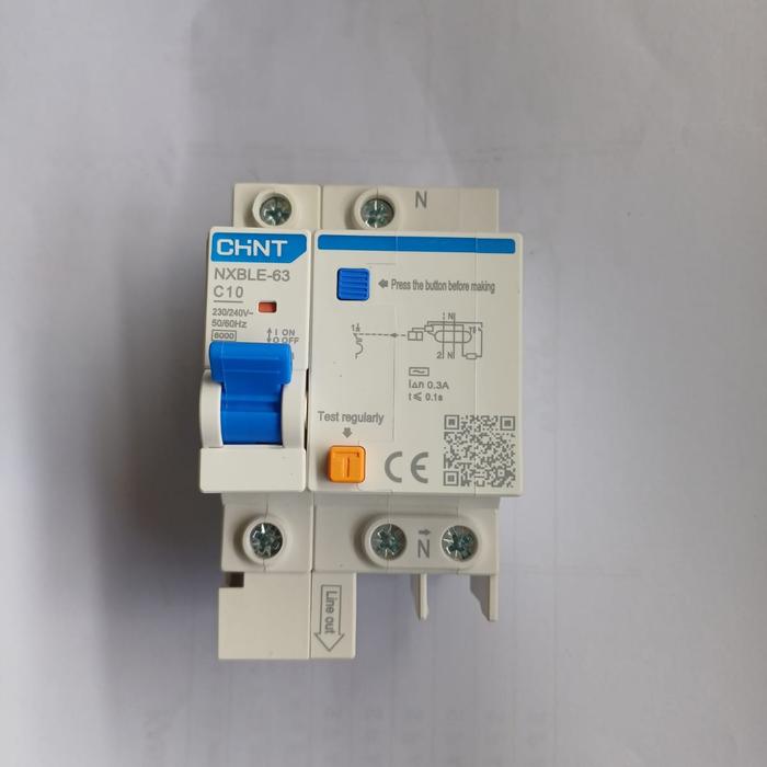 Jual RCBO Chint NXBLE-63 ELCN+ MCB 1p+N 10A Chint - Jakarta Pusat ...