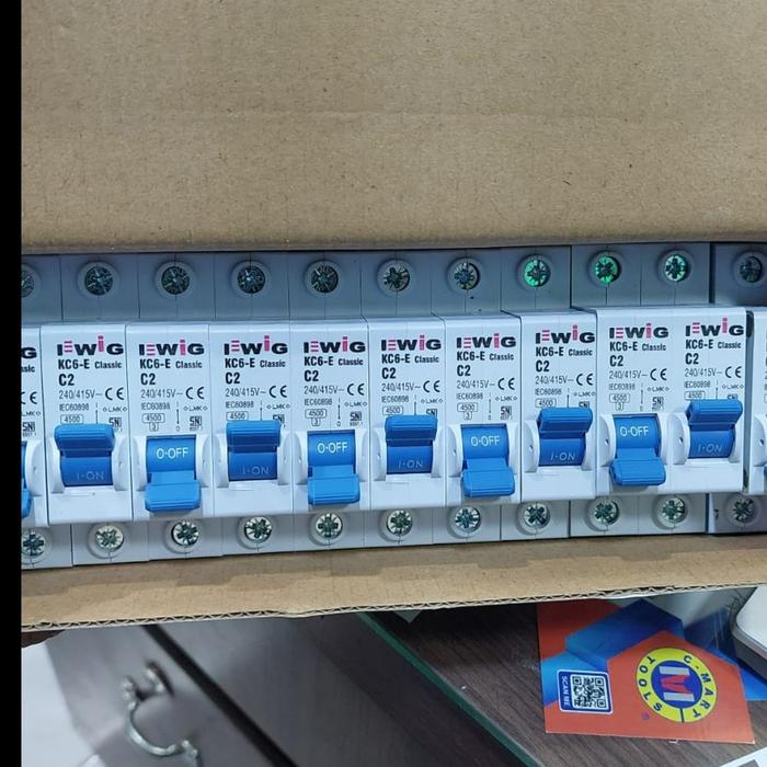 Jual MCB murah SNI 1p 4A ewig mcb 1 phase 4 ampere model classic ...