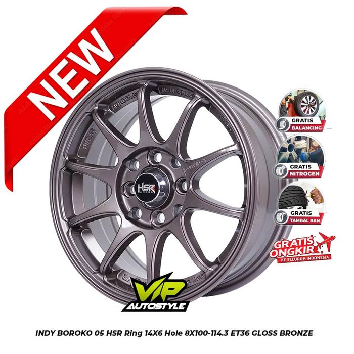 Jual NDY HSR R14 untuk Rocky Brio Agya Ayla Sigra City Freed Mobilio ...