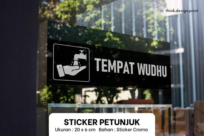 Jual Sticker Sign Tempat Wudhu - Kab. Tangerang - ThinkDesignPrint ...