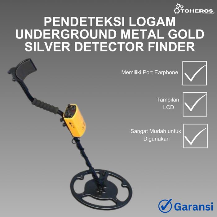Jual Metal Detektor Emas Pendeteksi Logam Metal Gold Silver Detector ...