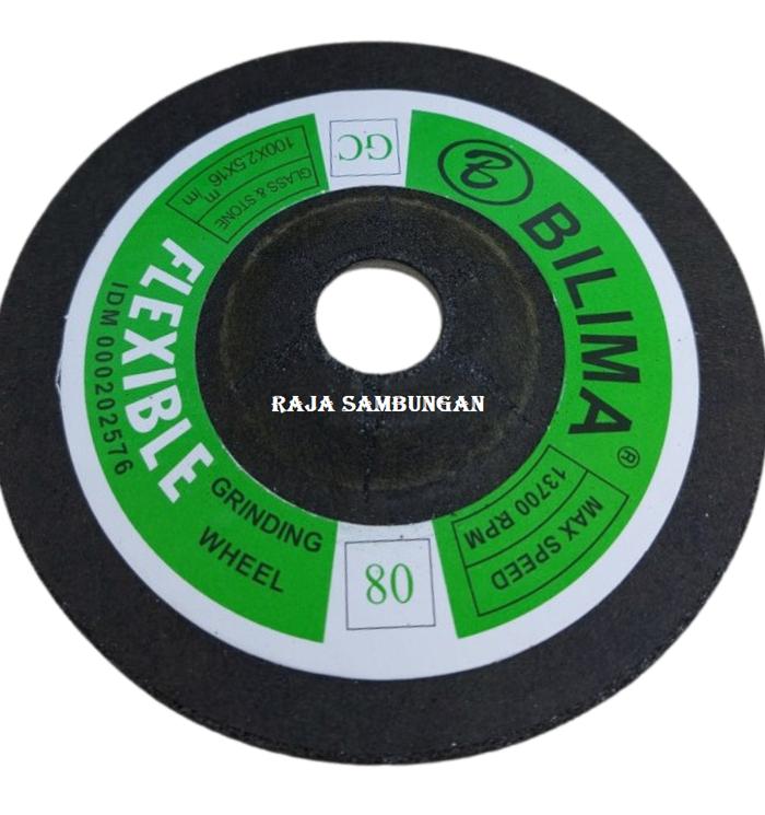 Jual Flexible Bilima Grit 80 Grinding Wheel Batu Gosok Amplas Poles ...