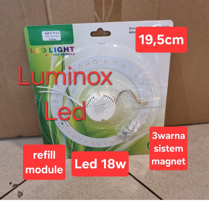 Jual refill lampu plafon led 18watt 18w 3warna module tl ring led 18 ...
