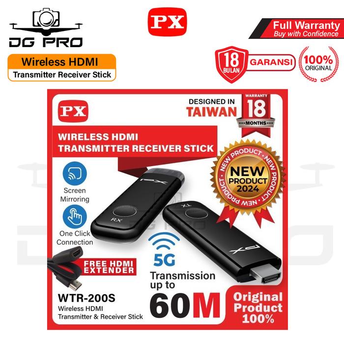 Jual Wireless Transmitter Receiver Video Display TV Stick PX WTR-200S ...