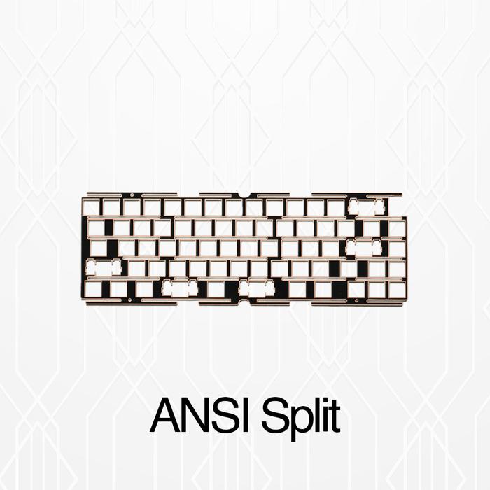 Promo Noir Spade65 65% Extra FR4 Plate ANSI, ISO, Split Spacebar Layout ...