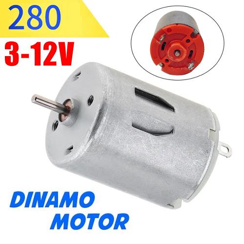 Jual Dinamo Mini High Speed Motor RS 280 R280 DC 12v DIY 15000Rpm Model ...