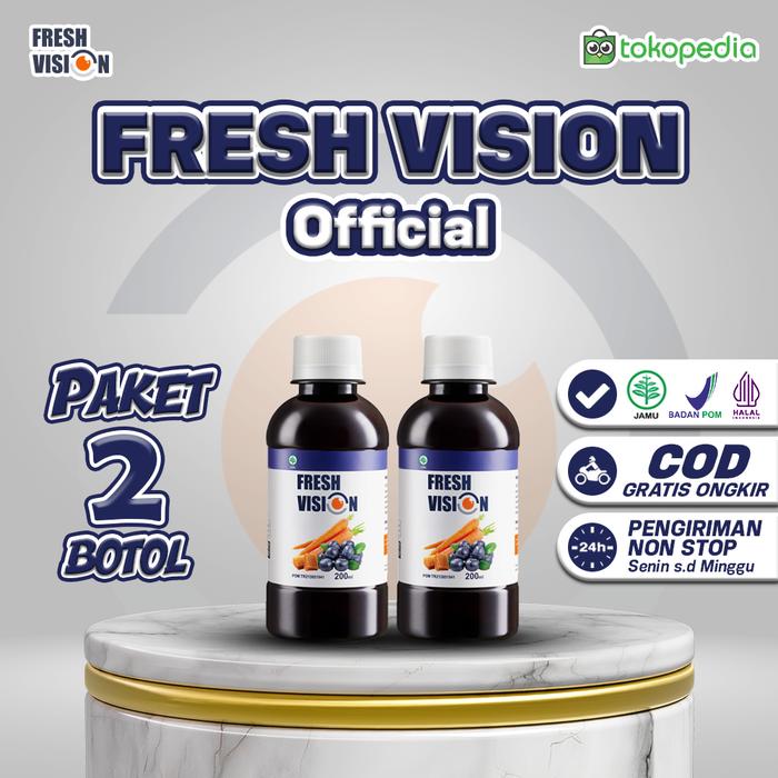 Jual Fresh Vision 2 Botol Pertajam Penglihatan Memelihara Kesehatan ...