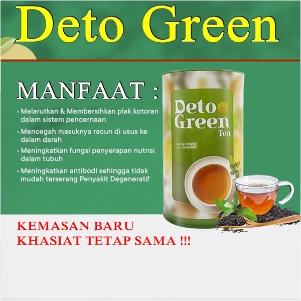 Jual Deto green teh detok obat usus kotor pembersih pencernaan asli ...