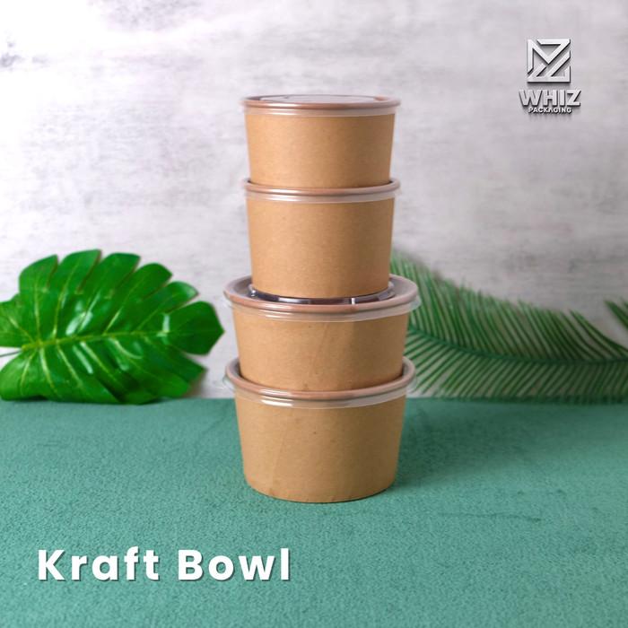Jual Paper Bowl Kraft 360 Ml / Mangkok Kertas Murah 12 Oz 360 Ml (50 Pcs) Di Seller Sangninja ...