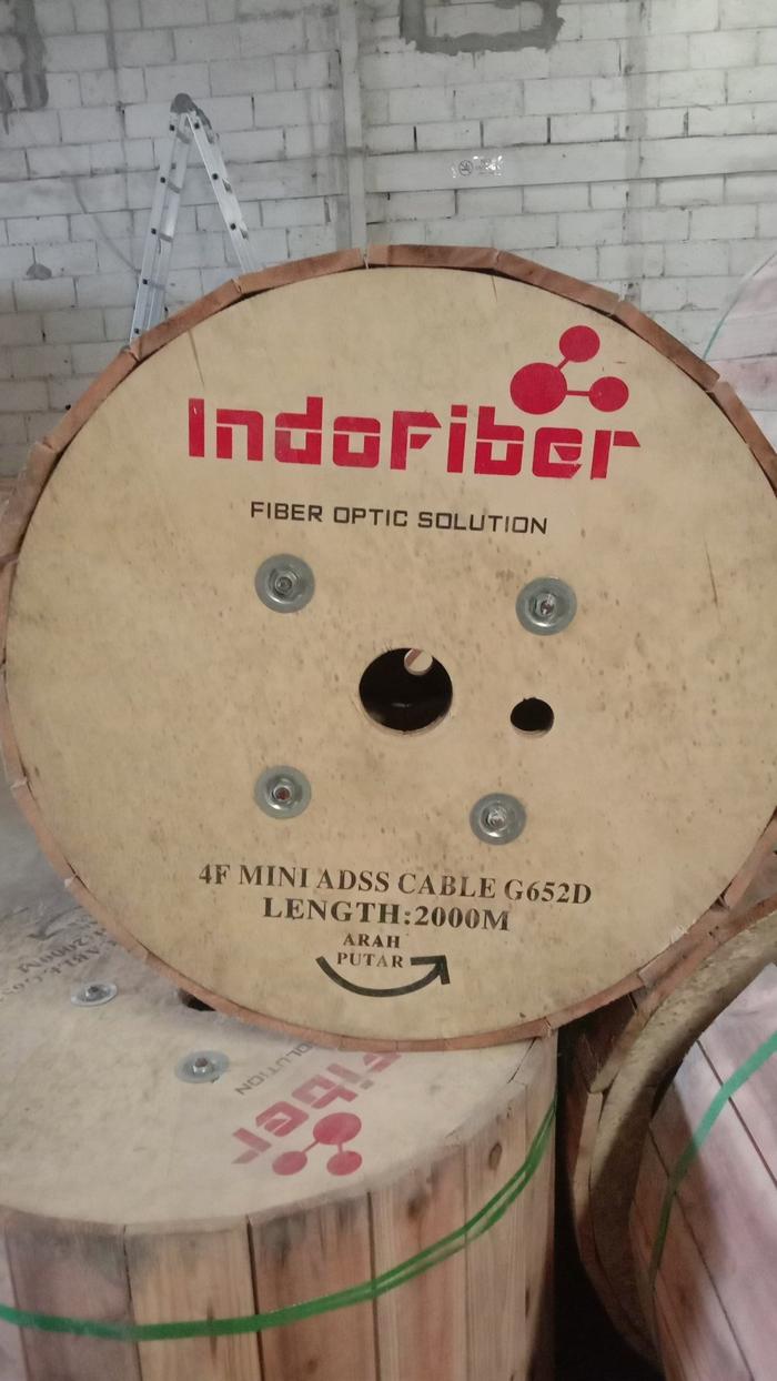Jual INDOFIBER Kabel Mini ADSS 4 Core span 100 G652D 2000meter - Jakarta Pusat ...