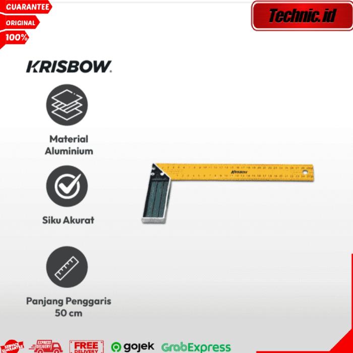 Jual Krisbow 50 Cm Penggaris Siku Besi Alat Pertukangan Dan Bengkel ...