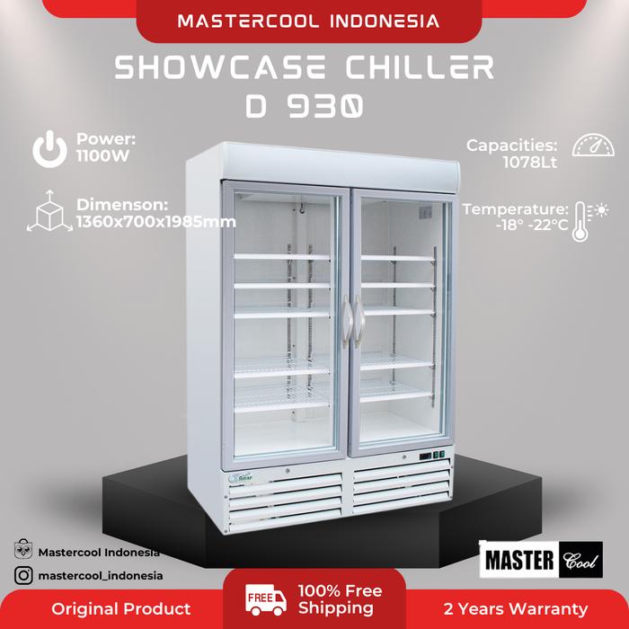 Jual Showcase Freezer Pendingin Bottle Freezer Mastercool Model D 930 ...