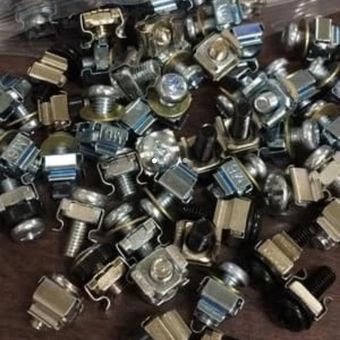 Jual Baut Mur Cage Nuts CageNut M6 Bolt Skrup Rack Server Railkit ...