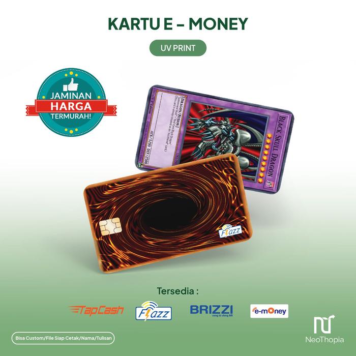 Jual EMoney Etoll Mandiri Custom Cetak Uv Print/Design Bebas - Emoney ...