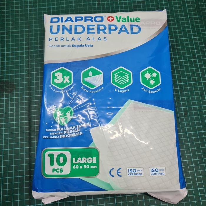 Jual DIAPRO UNDERPAD Size XL (60x90cm) isi 10 (Popok Alas) - Jakarta ...