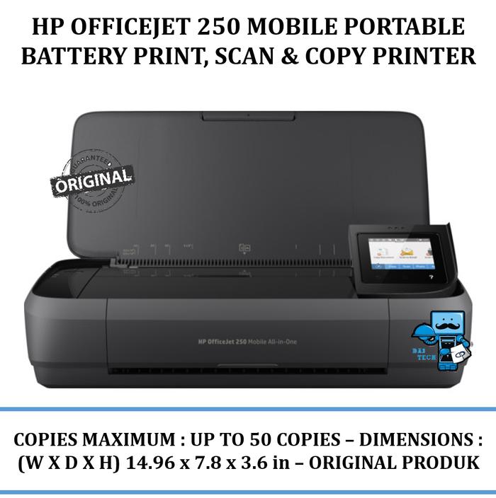 Jual HP OfficeJet 250 Mobile Portable Battery Print, Scan & Copy ...