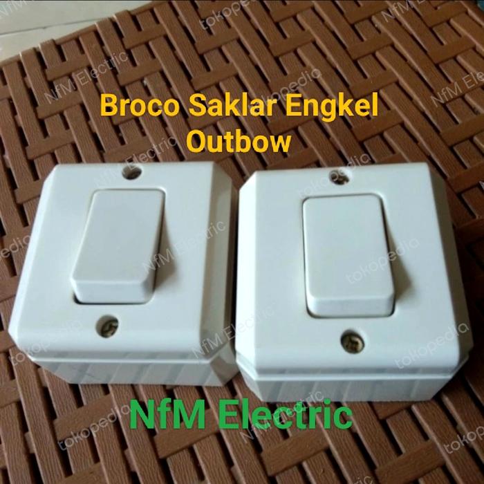 Jual Broco Saklar Engkel Outbow/ Saklar Broco 1 Gang Outbow - Jakarta ...