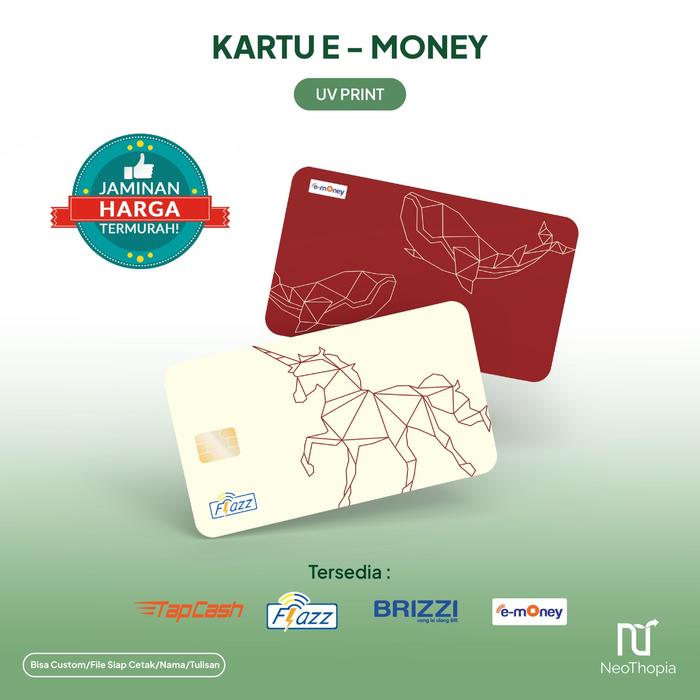 Jual Emoney eToll Mandiri Custom Cetak UV Print Animal Art 3D ...