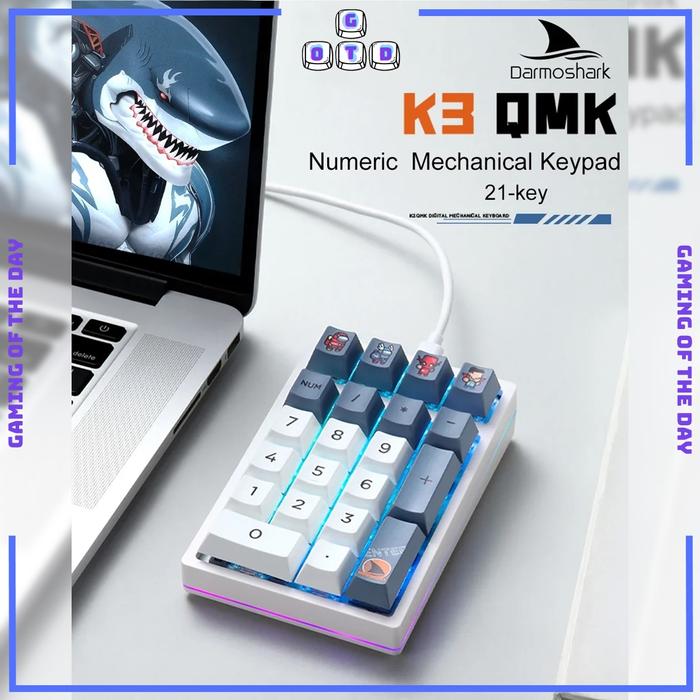 Jual Darmoshark K3 Pro Numpad Mechanical Keyboard 3-mode Wireless With ...