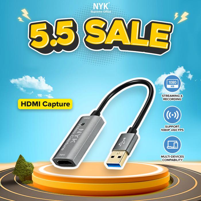 Promo Hdmi Video Capture Usb 3.0 4k 1080p NYK HC-5 - Jakarta Pusat ...