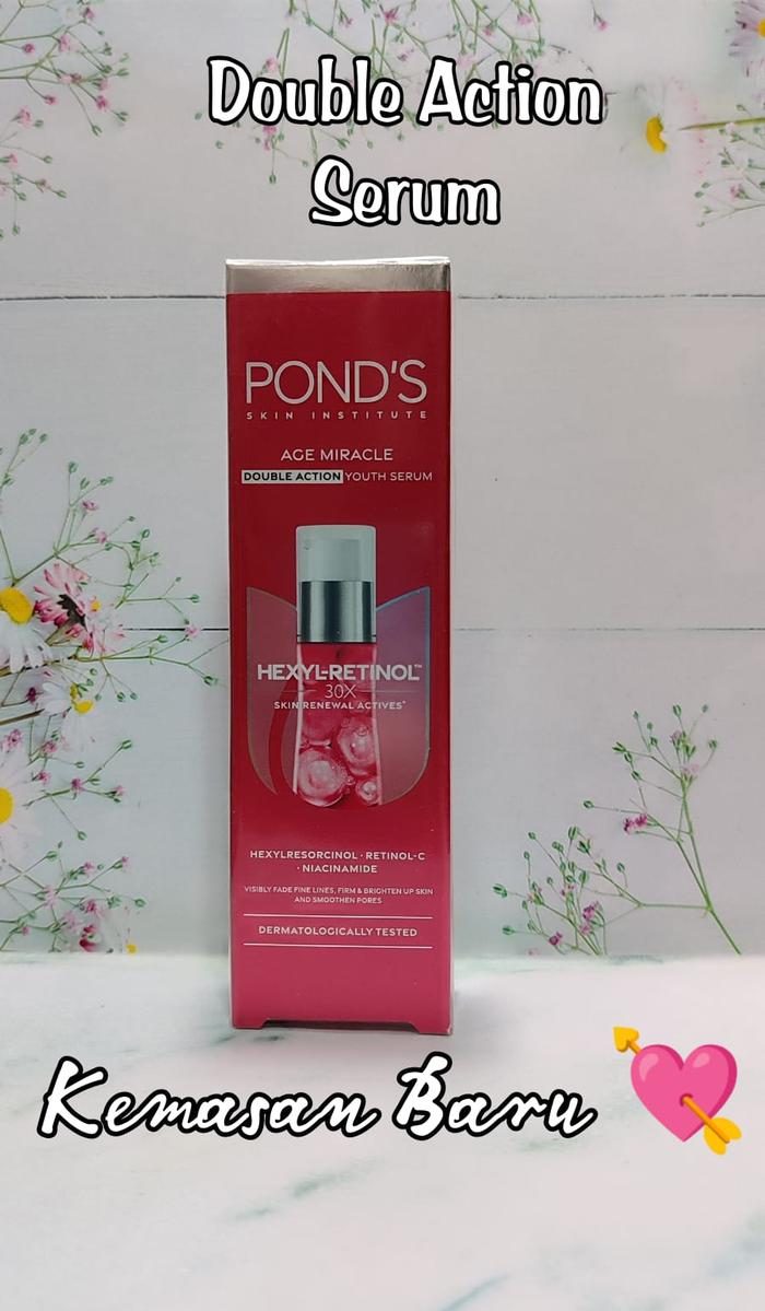 Jual Ponds Age Miracle Double Action Retinol Serum Anti Aging 15Ml - D ...