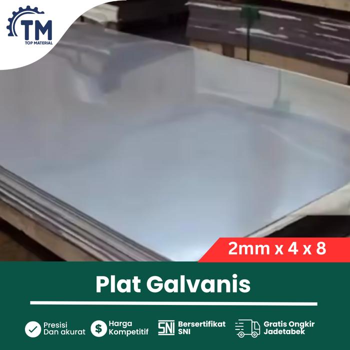 Jual Harga Plat Besi Galvanis Tebal 2mm x 4 x 8 (1200 x 2400mm) SNI - Kab. Tangerang - TOP ...