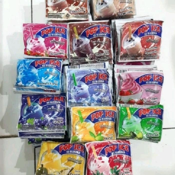 Jual Aneka Pop Ice Minuman Es Blender 1 Renceng isi 10 pcs - Jakarta ...