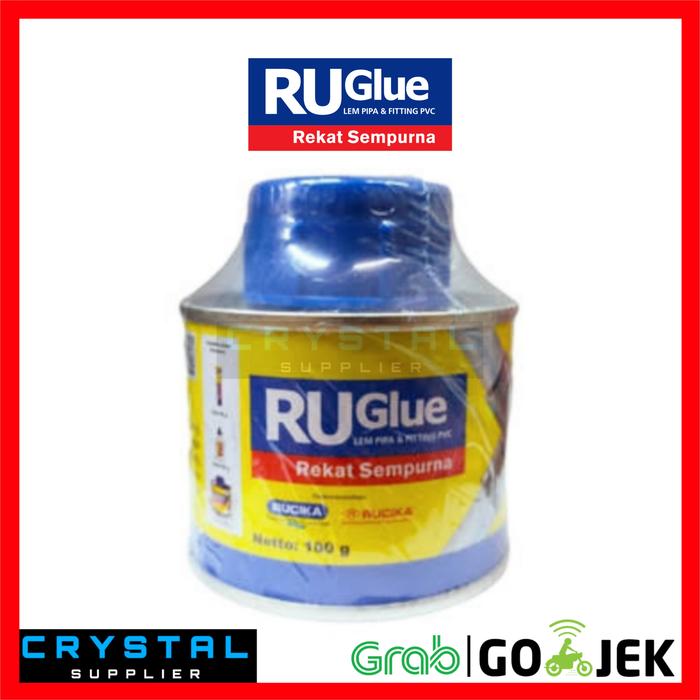 Jual Lem RUGlue KALENG 100 gram / untuk Pipa PVC / TRUGlue RUCIKA ...