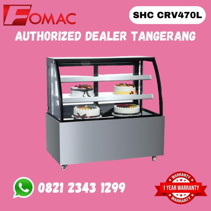 Jual FOMAC SHC CRV470L Curve Floor Cake Showcase / Etalase Pemajang Kue ...