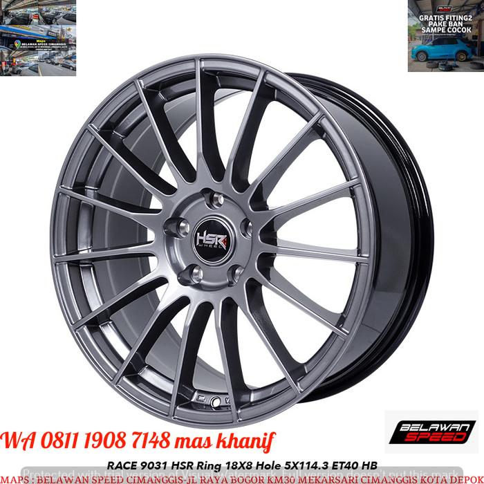 Jual VELG MOBIL HSR RACE R18 RING 18 Subaru Forester Impreza New Legacy ...