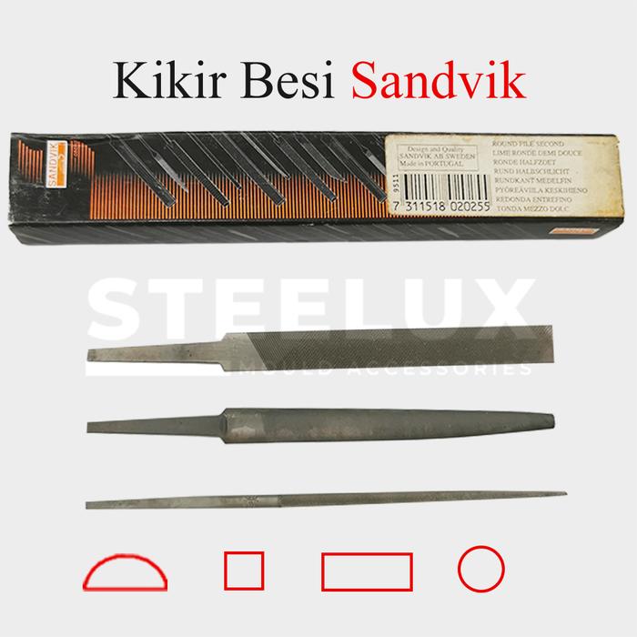 Promo Kikir Sandvik Besi Flat / Setengah Bulat / Bulat / Kotak 4" 6" 8 ...