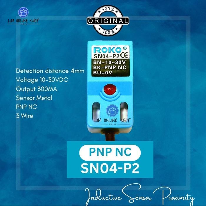 Jual ROKO SN04-P2 SN04-N2 Sensor Proximty Metal Logam PNP NPN Sensor ...