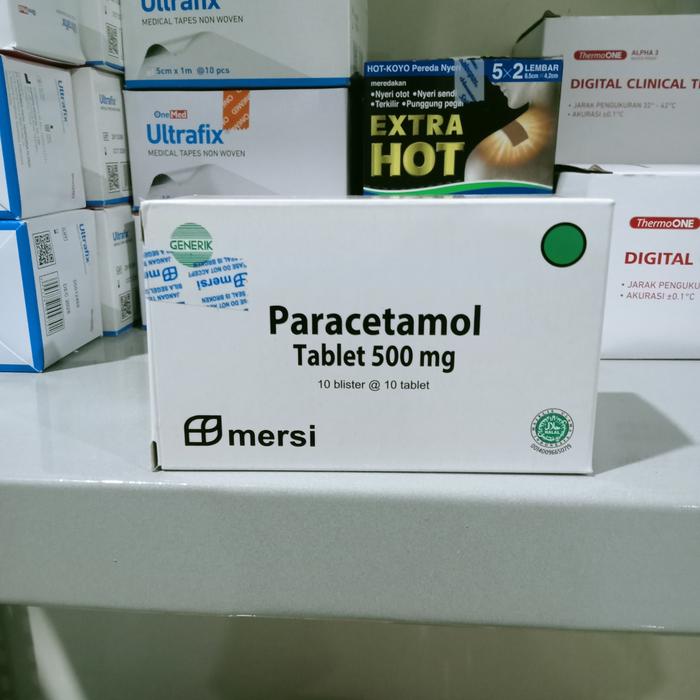 Jual PARACETAMOL TABLET 500 MG MEF BOX ISI 100 TABLET - Kota Depok ...