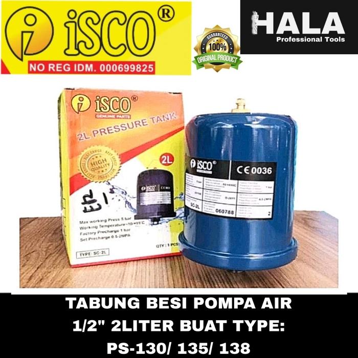 Jual ISCO - TABUNG BESI POMPA AIR 1/2" (2LITER) PLAT BESI TEBAL - Kota ...